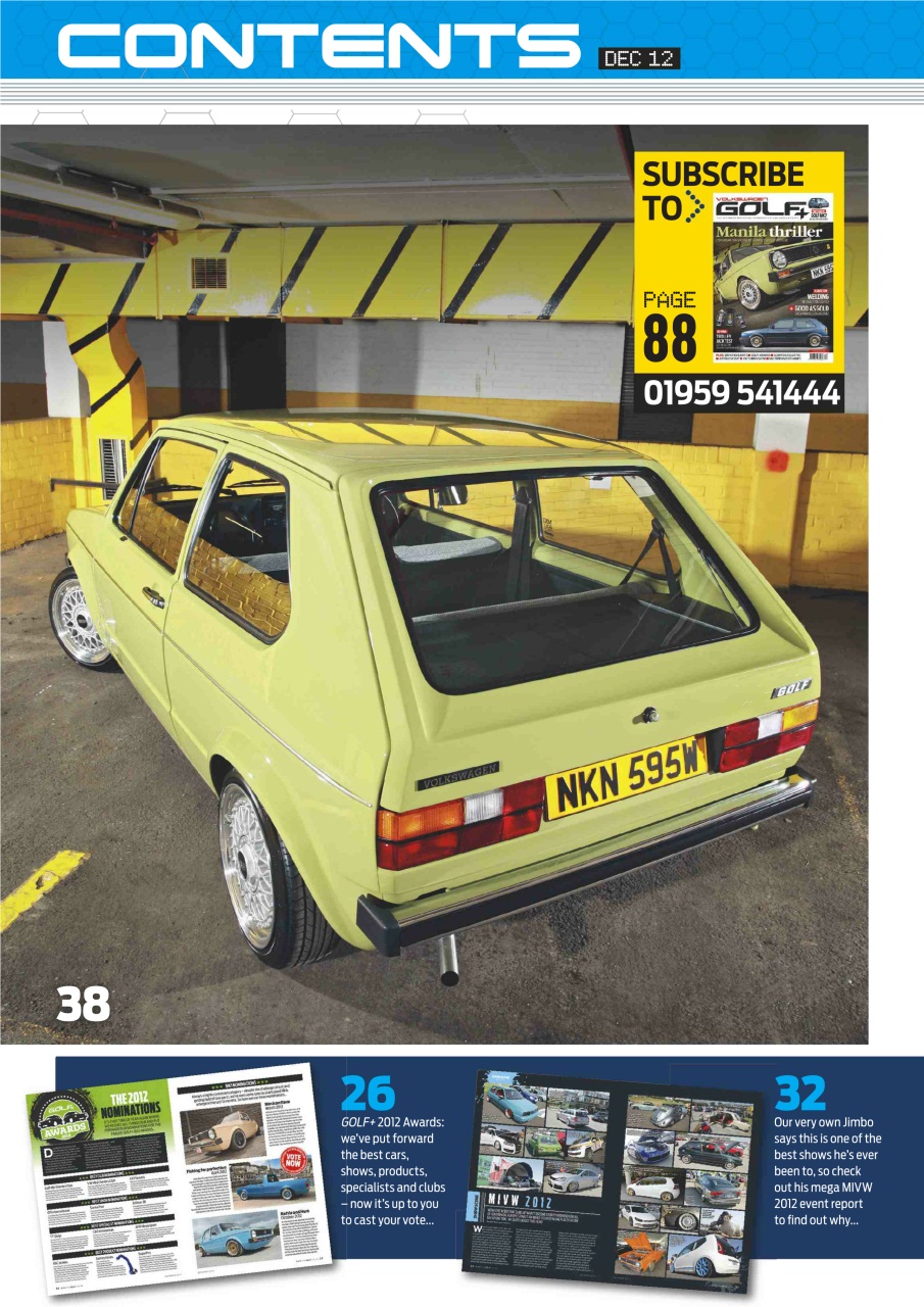 Volkswagen Golf + Magazine - Volkswagen Golf+ December 2012 Back Issue