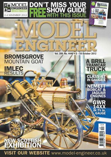 Model Engineer Magazine - Vol. 209 No. 4440 Back Issue