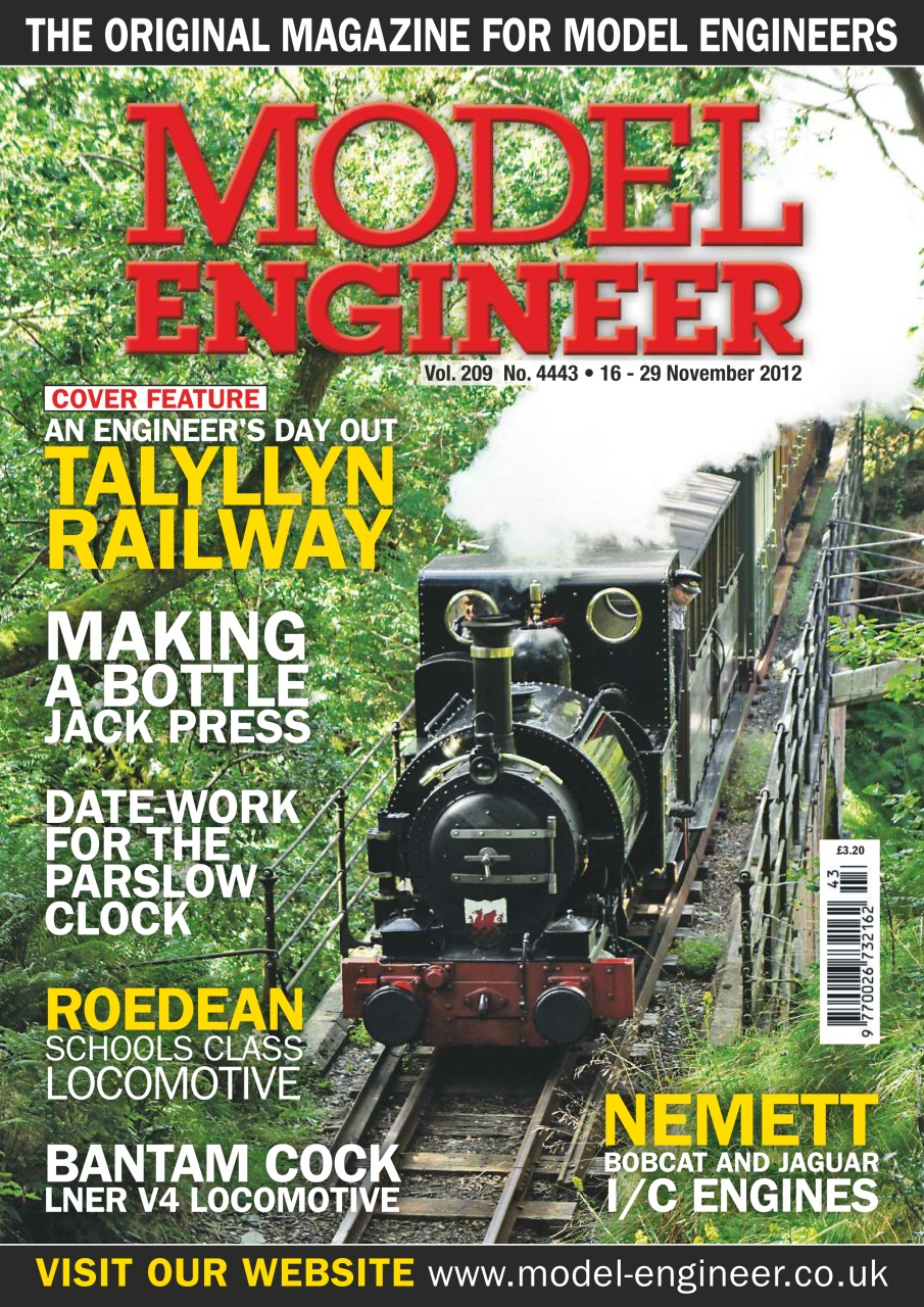 Model Engineer Magazine - Vol. 209 No. 4443 Back Issue