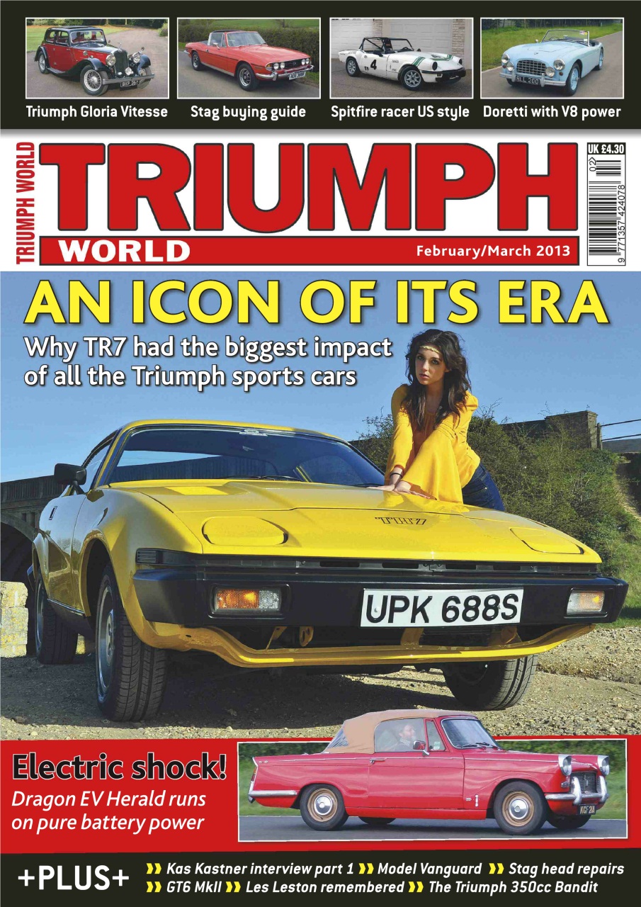 Triumph World Magazine - The iconic Triumph TR7 Back Issue