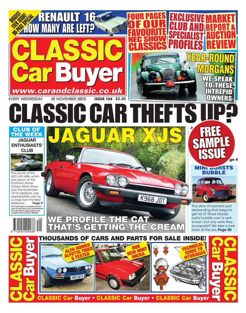 Classic Car Buyer Magazine - CCB Sample Issue Back Issue