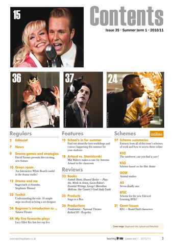 Drama and Theatre Magazine - Summer Term 1 Back Issue