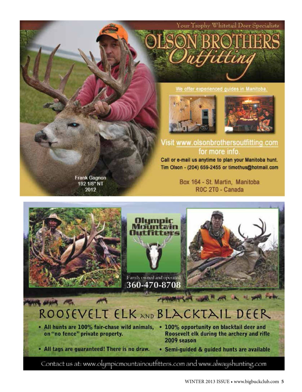 Northeast Big Bucks Magazine - Winter 2013 Back Issue