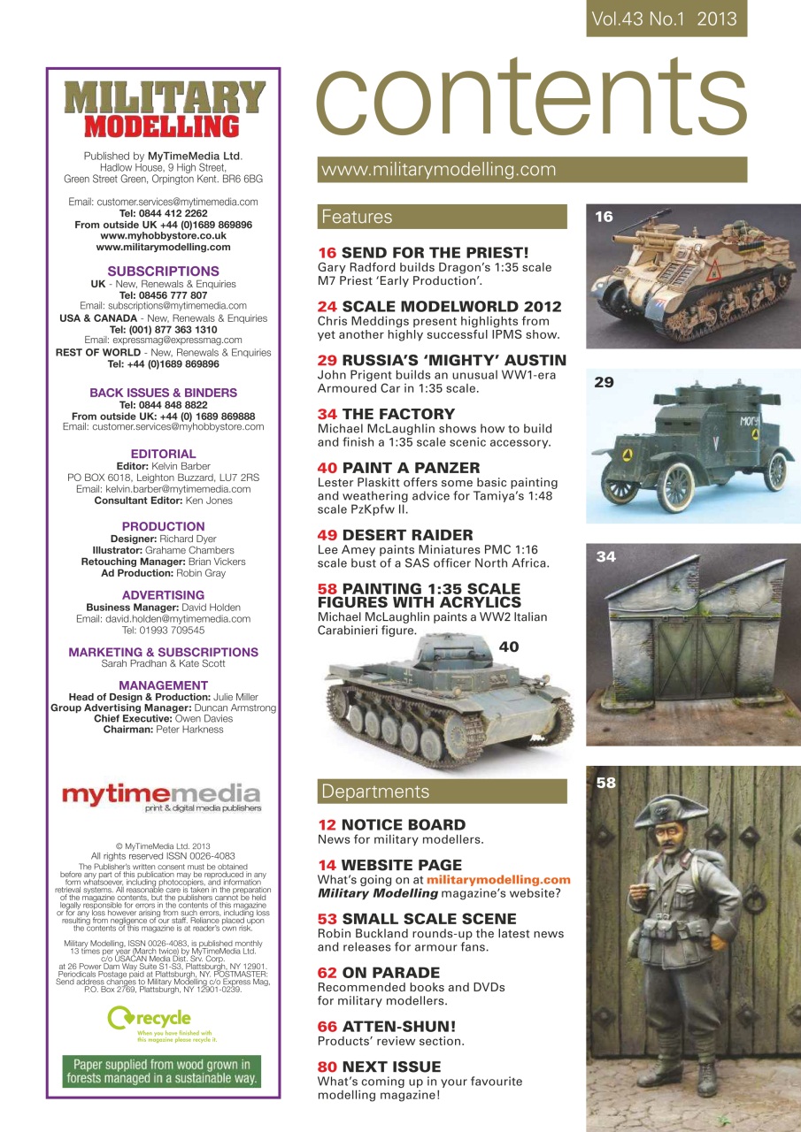 Military Modelling International Magazine - 18th January 2013 Back Issue