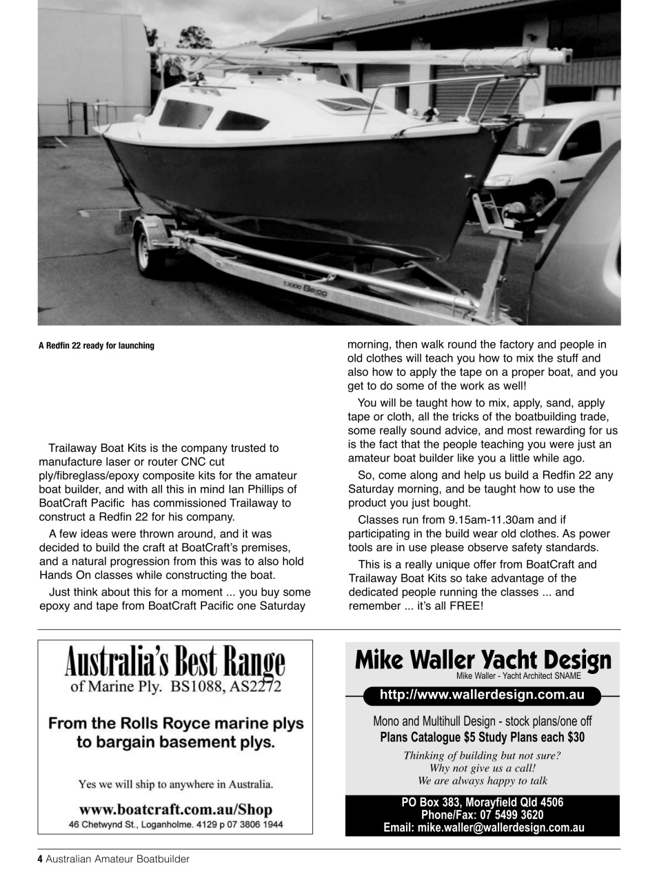 Australian Amateur Boat Builder Magazine - AABB 80 Edición anterior