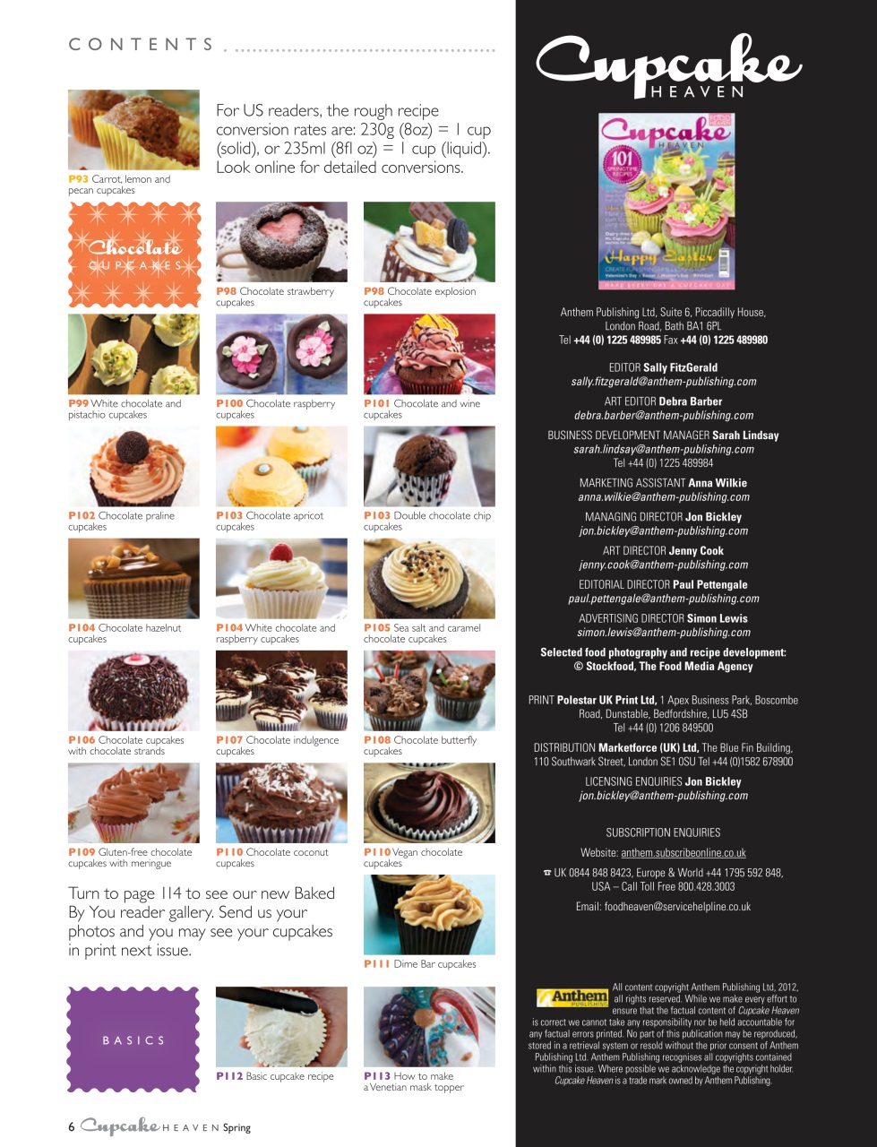Cupcake Heaven Magazine - Cupcake Heaven Easter 2013 Back Issue
