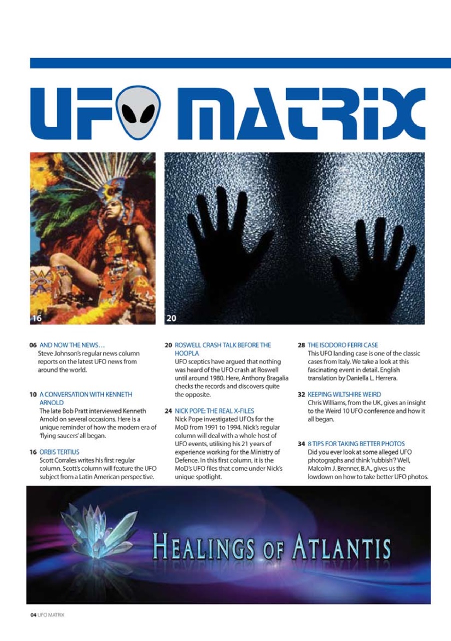 UFO Matrix Magazine - Issue 1 Back Issue