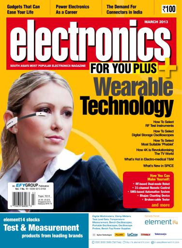 Electronics For You Magazine - March 2013 Back Issue
