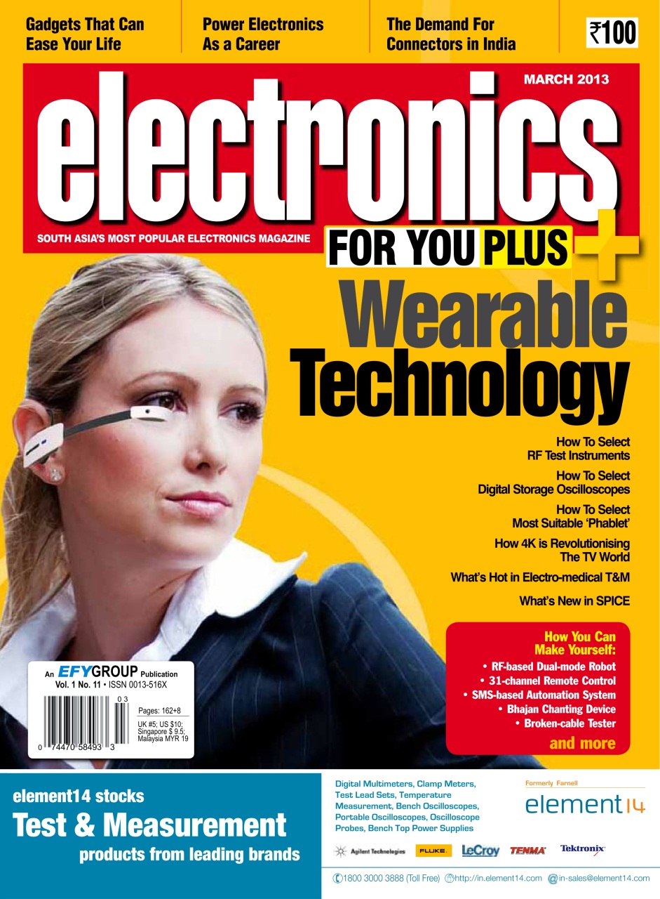Electronics For You Magazine - March 2013 Back Issue
