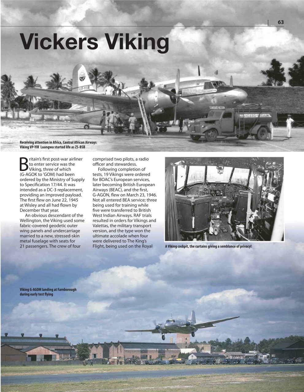 Aviation Archive Magazine - Early Post-war British Airliners Back Issue