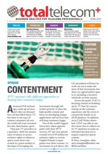 Total Telecom Magazine - Total Telecom Plus April 2013 Back Issue