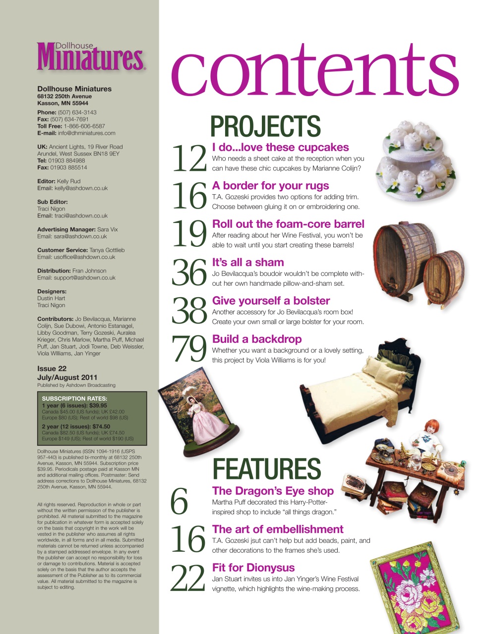 Dollhouse Miniatures Magazine - Issue 22 Back Issue