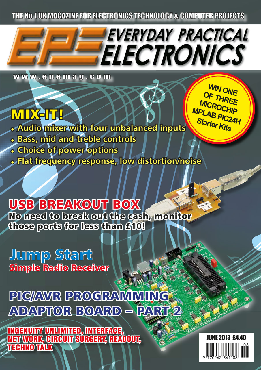 Practical Electronics Magazine - EPE June 2013 Back Issue