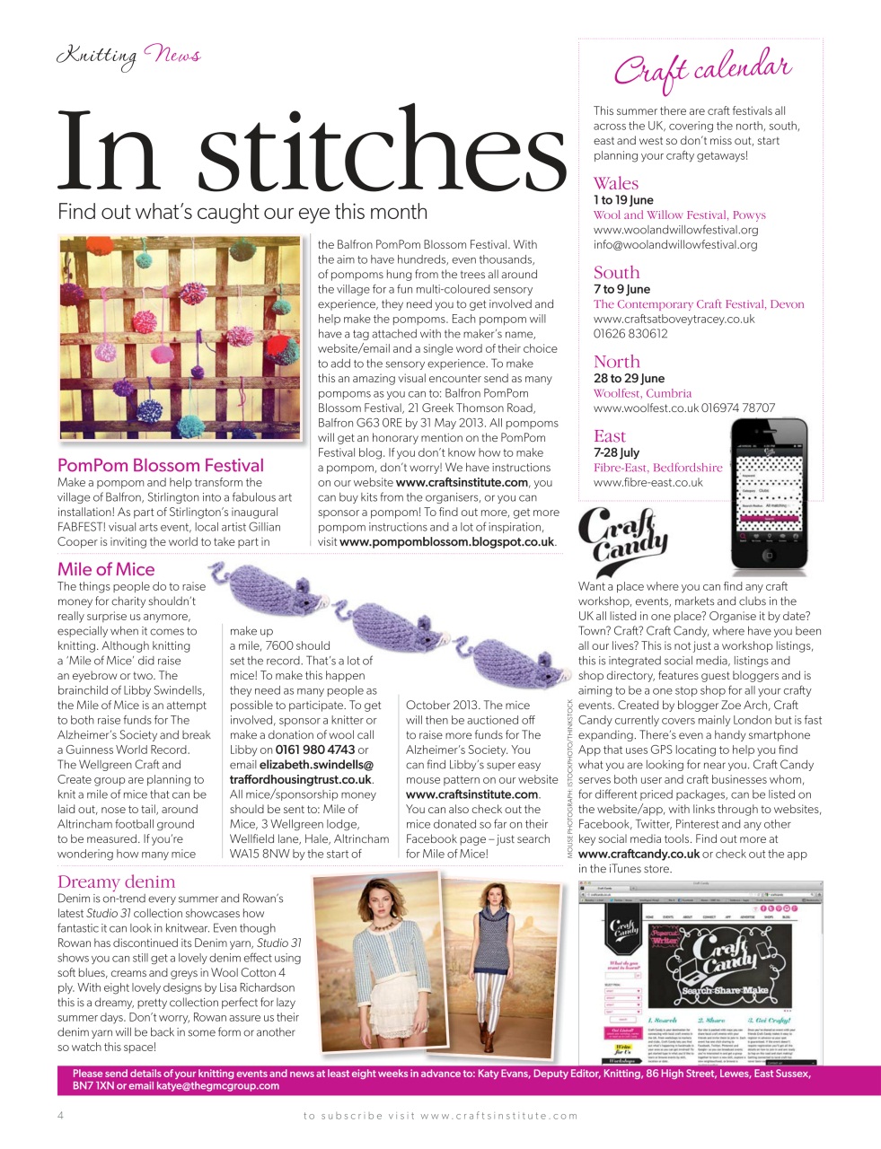 Knitting Magazine - June 2013 Back Issue