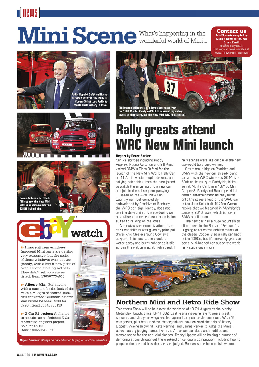 Mini World Magazine - July 2011 Back Issue