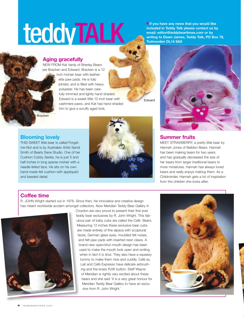 Teddy Bear Times Magazine - Teddy Bear Times Issue 187 Back Issue