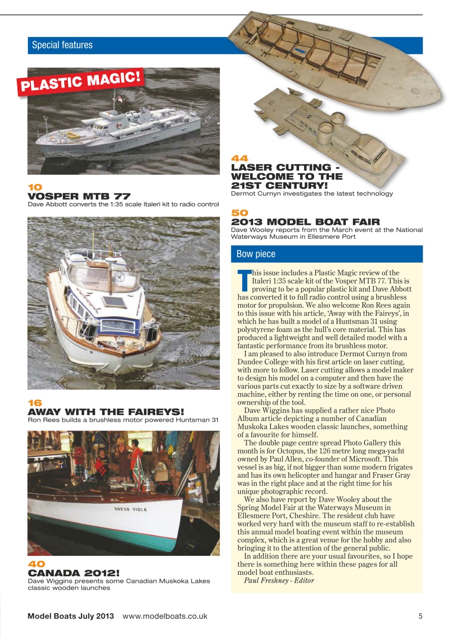 Model Boats Magazine - July 2013 Back Issue