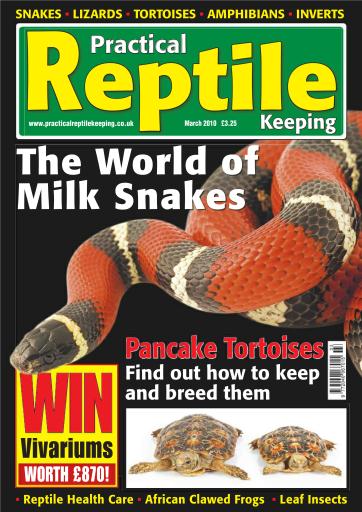 Practical Reptile Keeping Magazine - No.10 Milk Snakes Back Issue