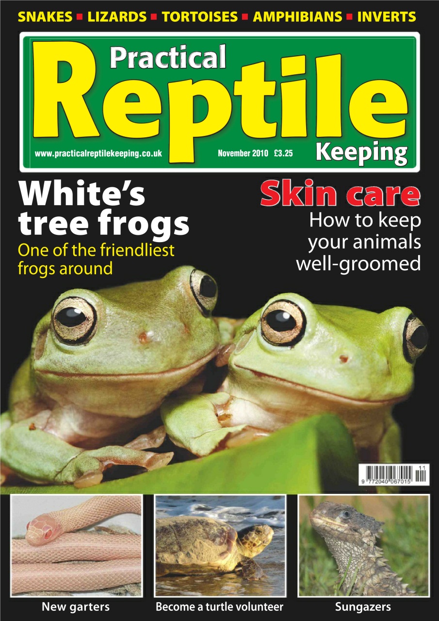 Practical Reptile Keeping Magazine - No.18 White's Tree Frogs Back Issue