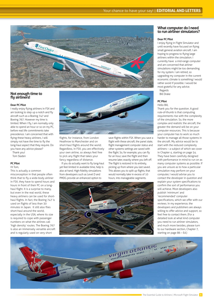PC Pilot Magazine - MFS - Guide to Airliners. Special Issue