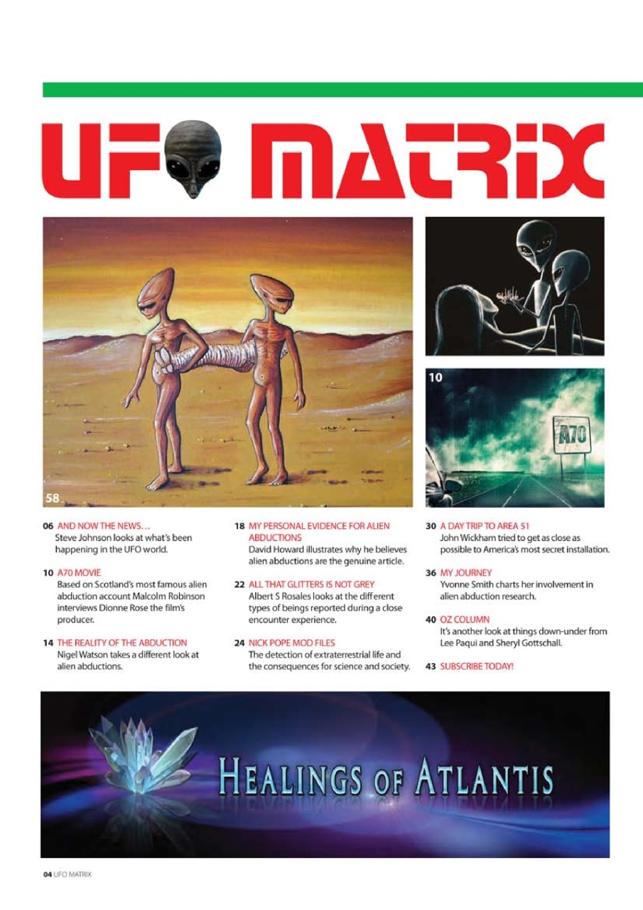 UFO Matrix Magazine - Issue 2 Back Issue
