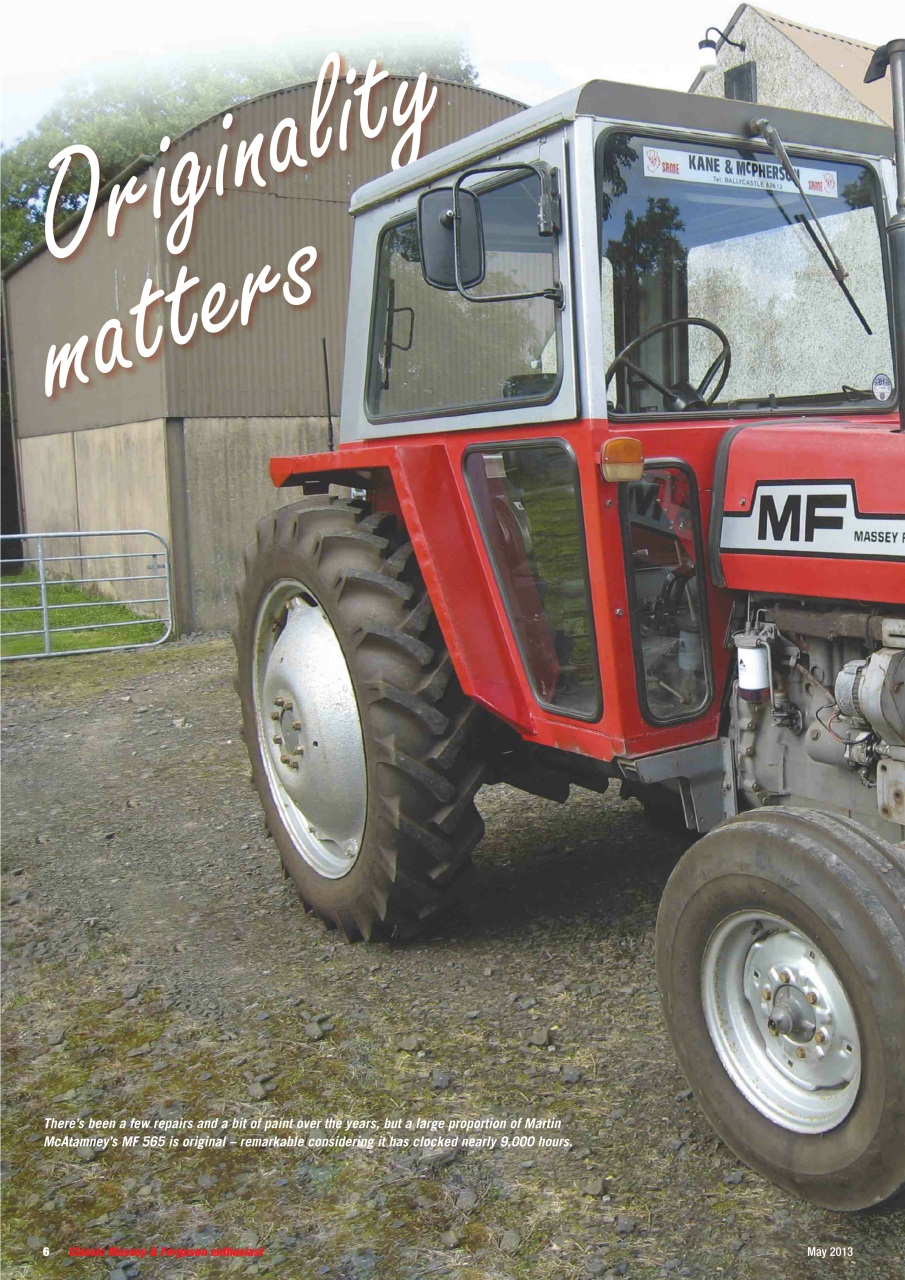 Classic Massey Magazine - Classic Massey May 2013 Back Issue