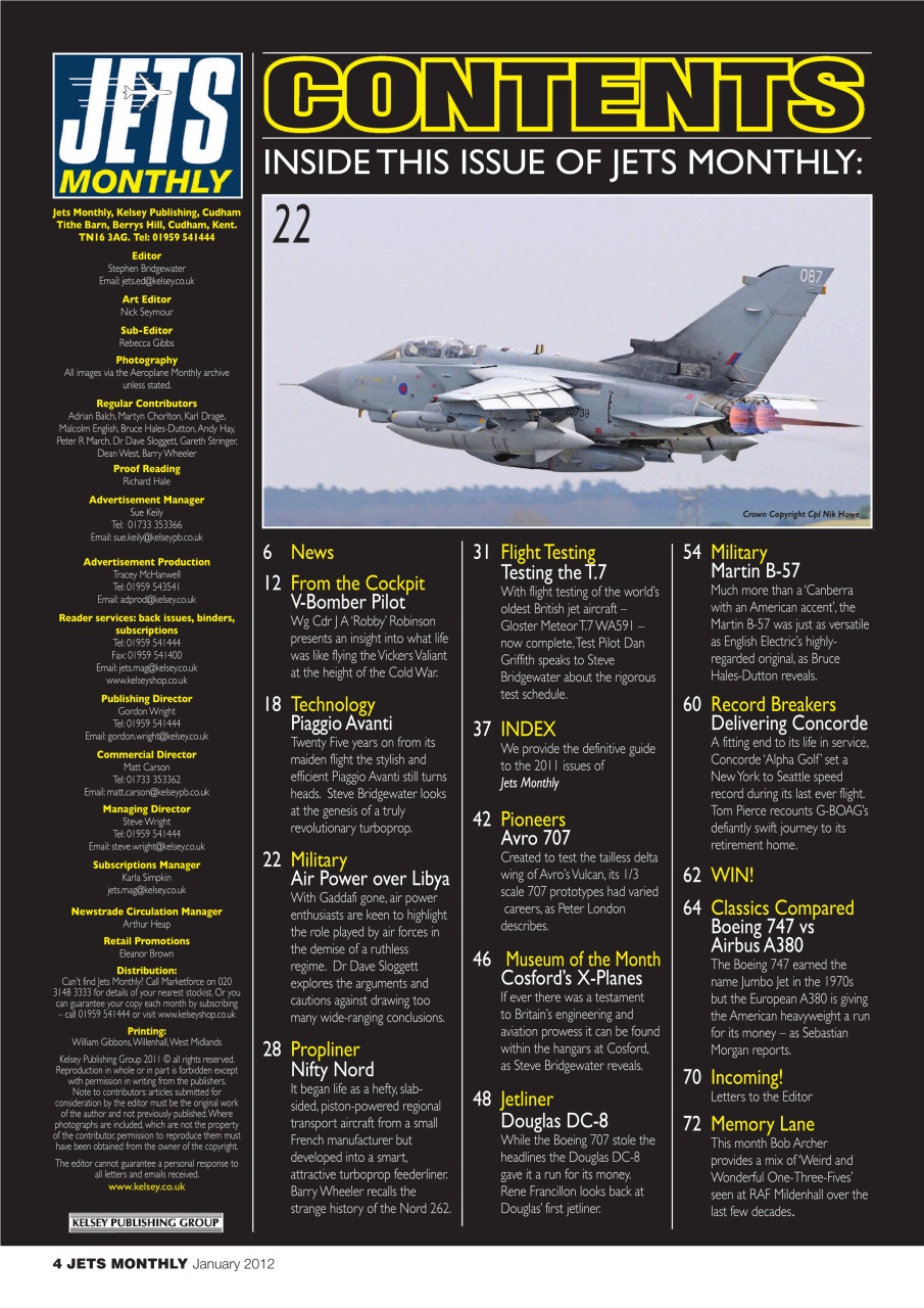 Jets Magazine - Jets January 2012 Back Issue