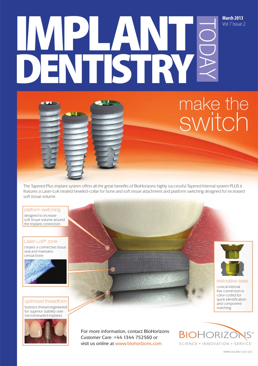 IDT – Implant Dentistry Today Magazine - March 2013 Volume 7 Issue 2 ...