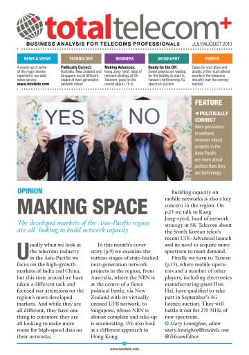 Total Telecom Magazine - Total Telecom July-August 2013 Back Issue