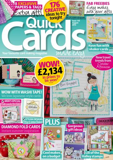 Quick Cards Made Easy Magazine - August 2013 Back Issue
