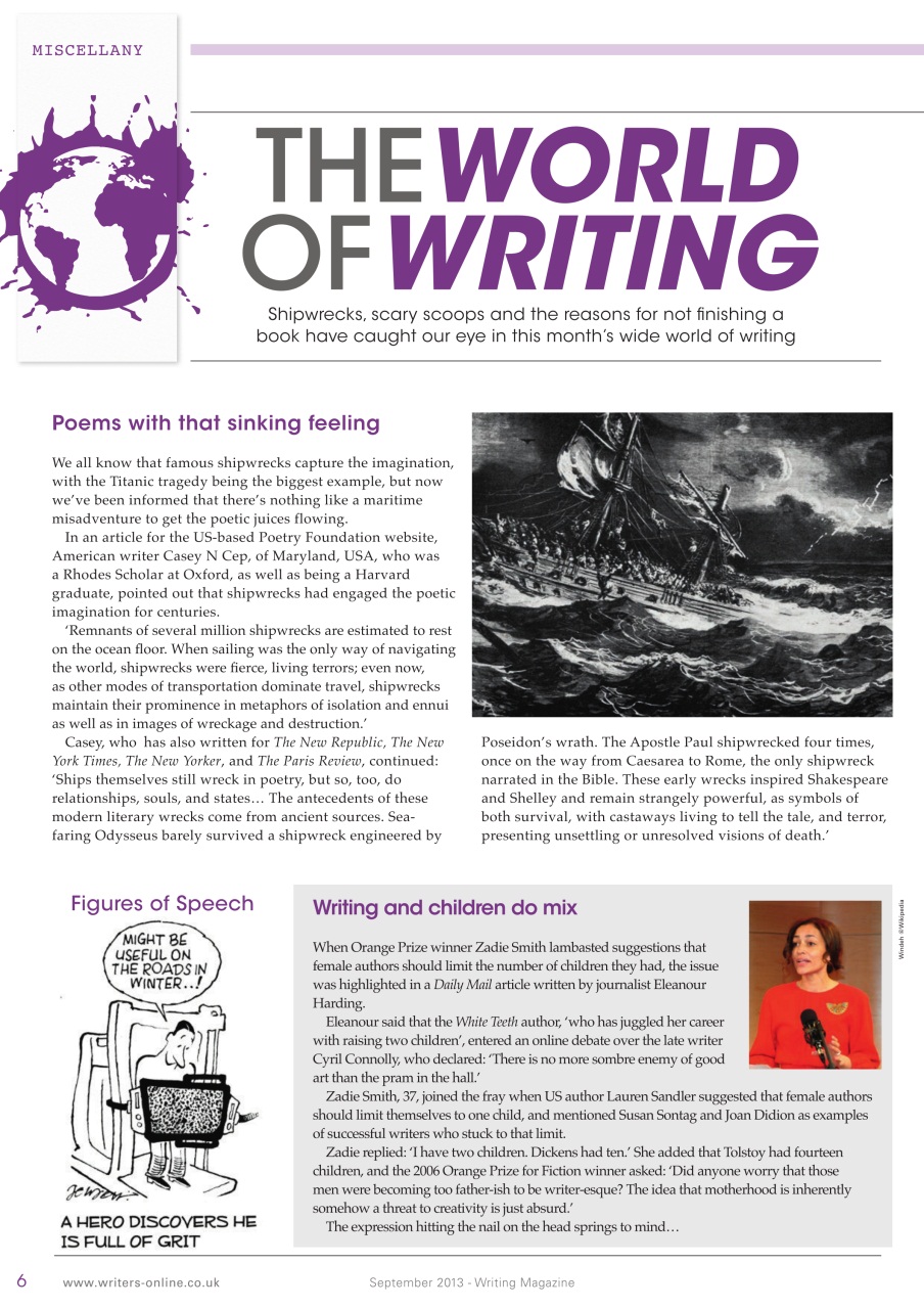 Writing Magazine - Writing Magazine September 2013 Back Issue