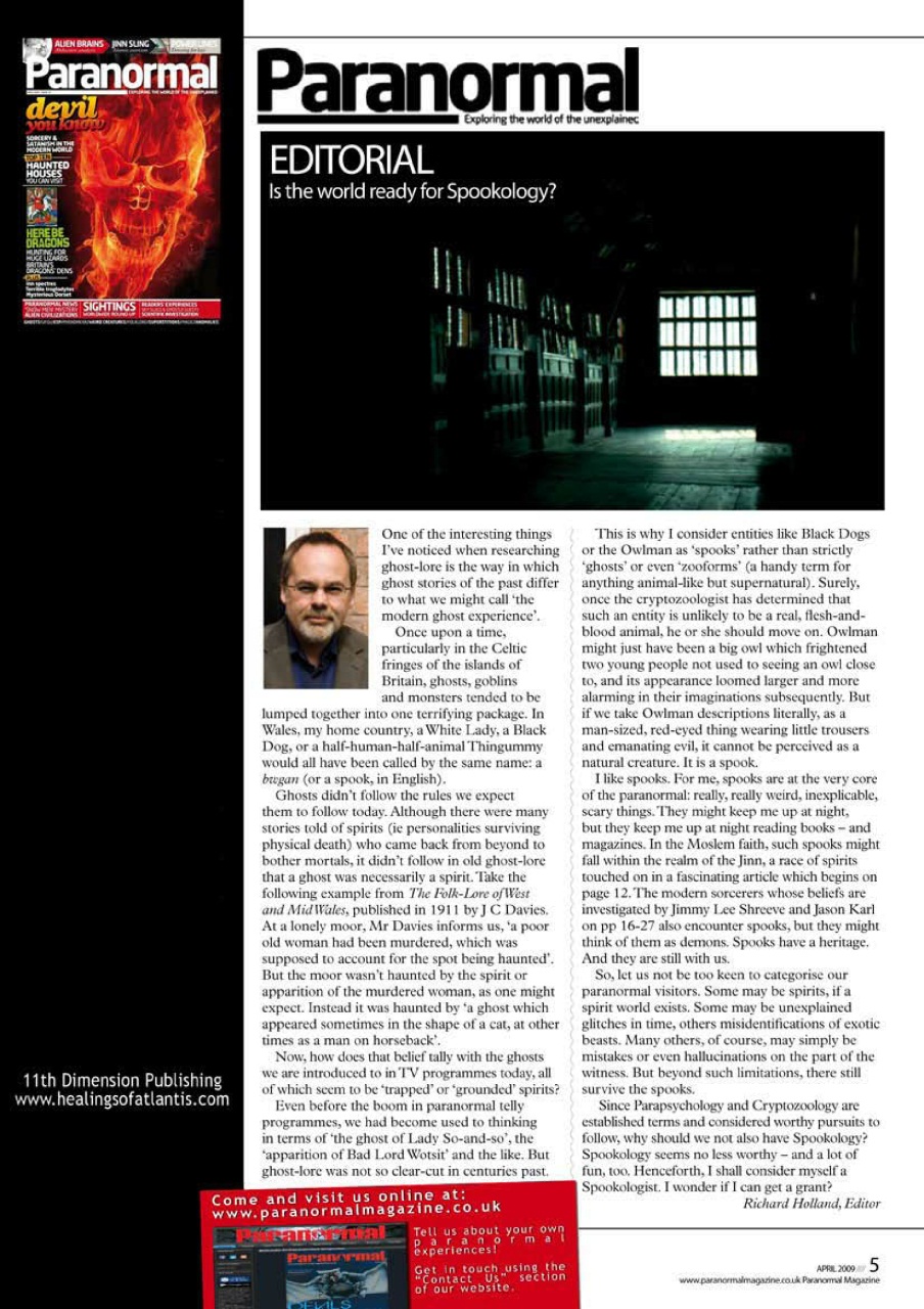 Paranormal Magazine - Issue 34 Back Issue