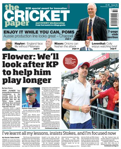 The Cricket Paper Magazine - Wednesday 7th August 2013 Back Issue