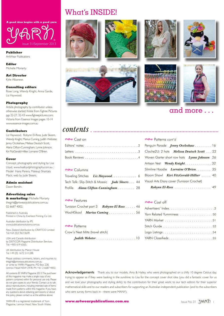 Yarn Magazine - Yarn Magazine issue 31 Back Issue