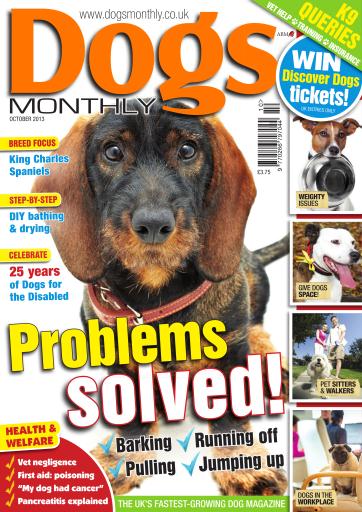 Dogs Monthly Magazine - Dogs Monthly October 2013 Back Issue