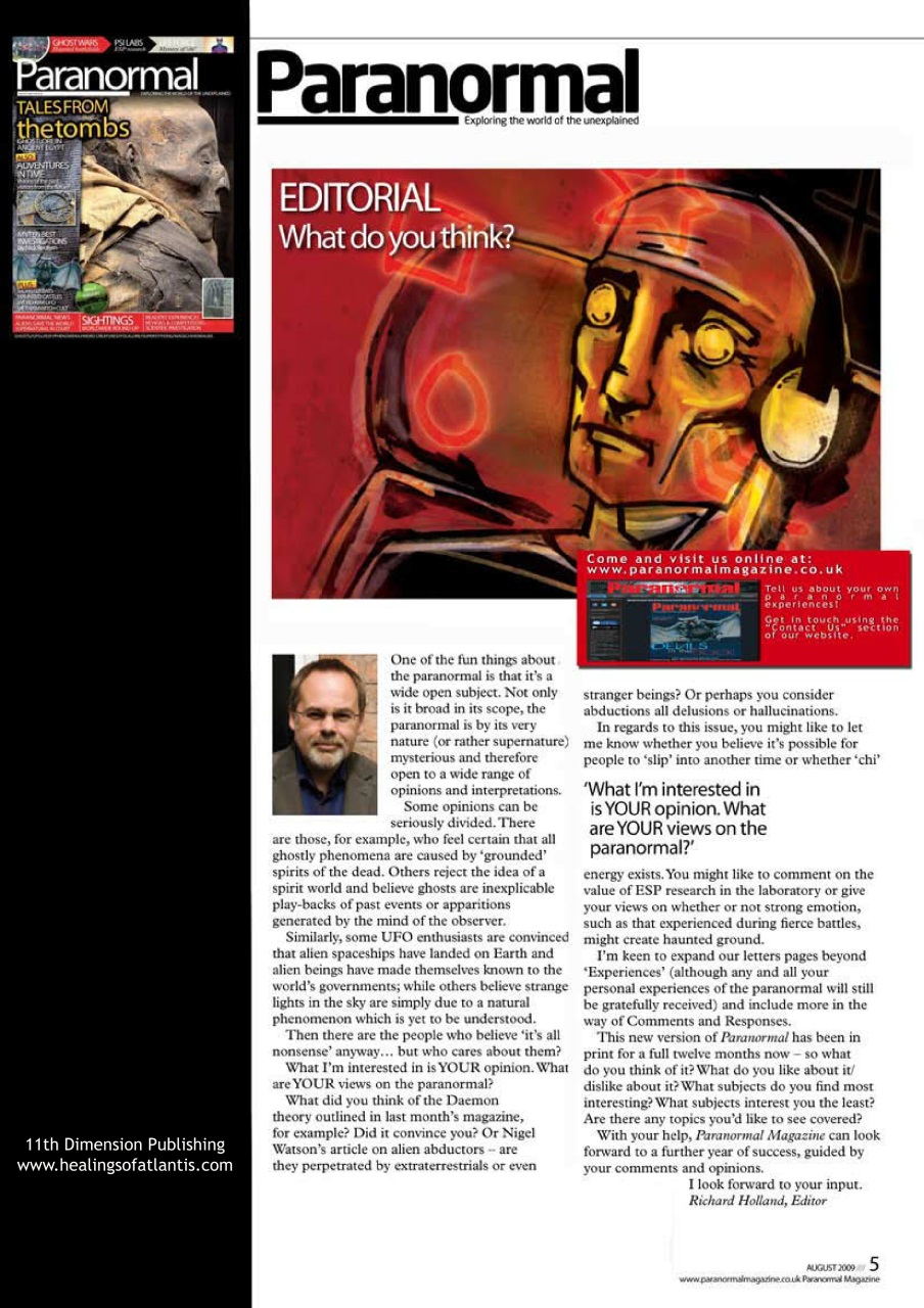 Paranormal Magazine - Issue 38 Back Issue