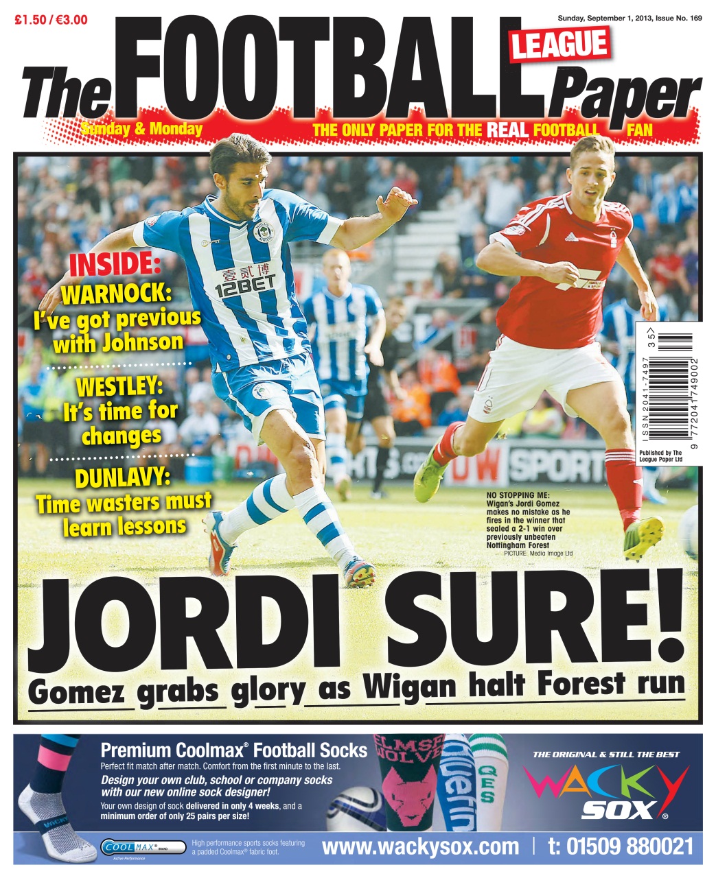 The Football League Paper Magazine - Sunday 1st September 2013 Back Issue