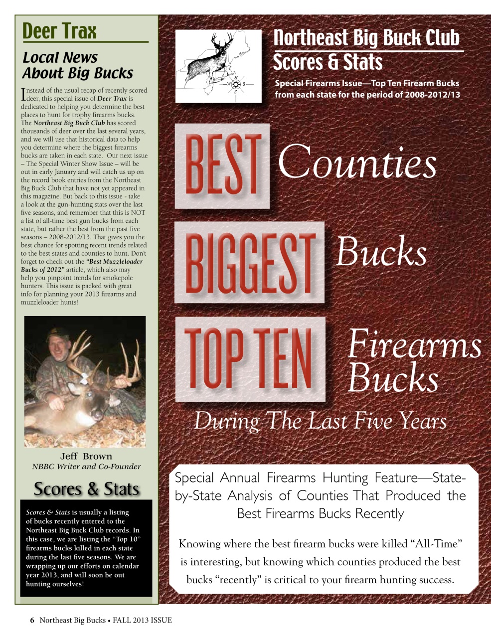 Northeast Big Bucks Magazine - Fall 2013 Back Issue