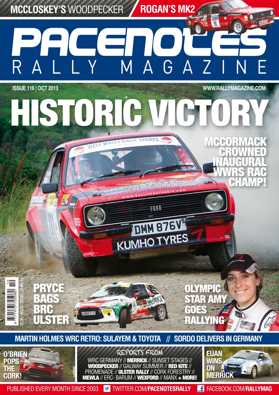 Pacenotes Rally magazine - Issue 116 - Oct 2013 Back Issue