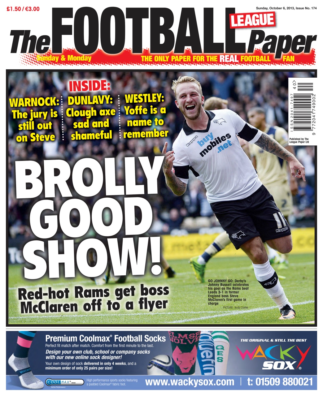 The Football League Paper Magazine - Sunday 6th October 2013 Back Issue