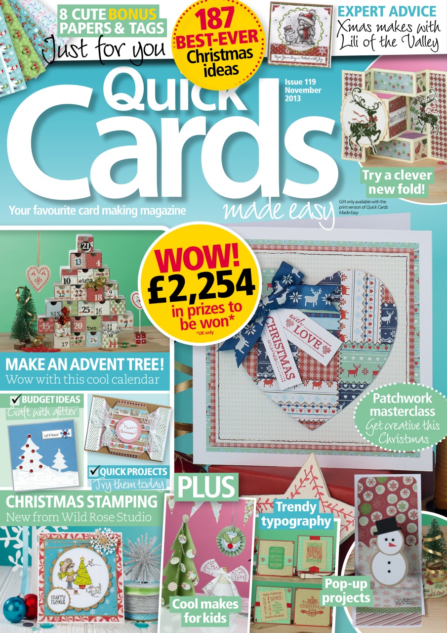 Quick Cards Made Easy Magazine - November 2013 Back Issue