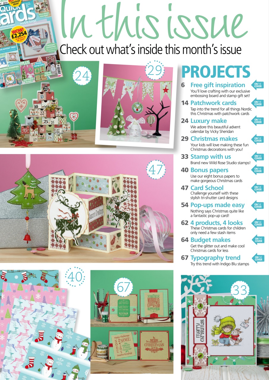Quick Cards Made Easy Magazine - November 2013 Back Issue