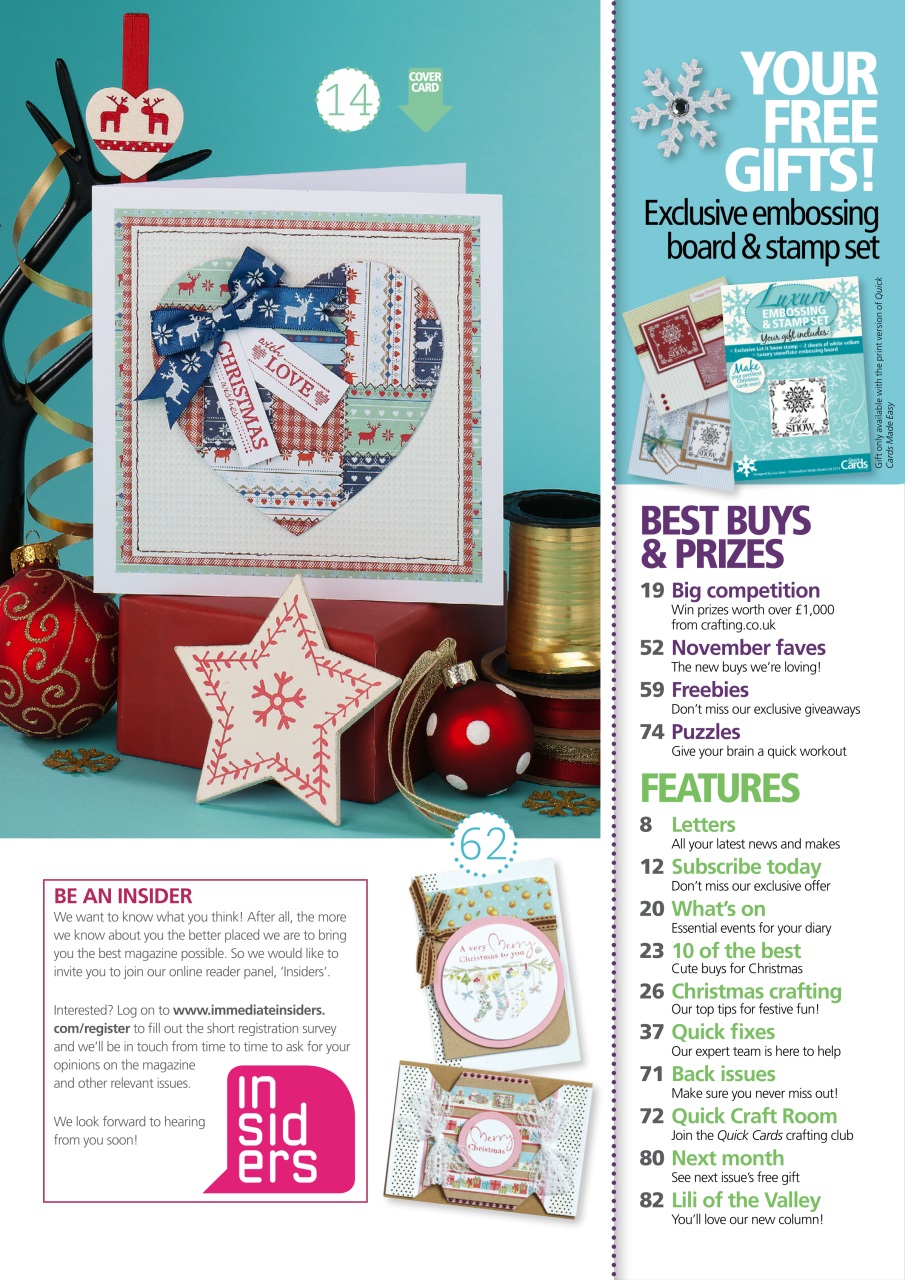Quick Cards Made Easy Magazine - November 2013 Back Issue