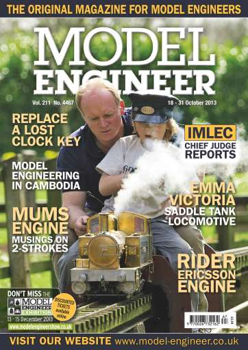 Model Engineer Magazine - Vol. 211 No. 4467 Back Issue
