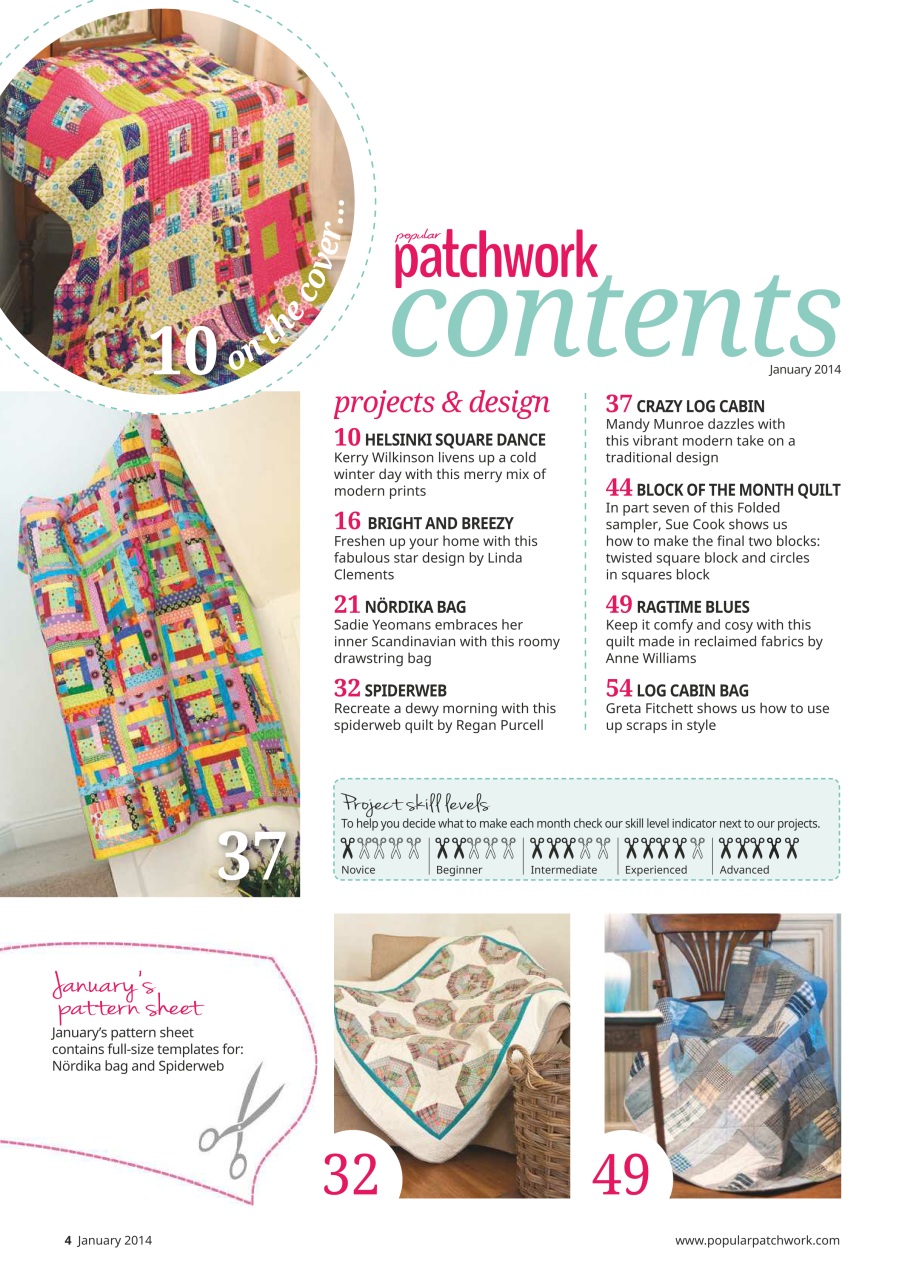 Popular Patchwork Magazine - January 2014 Back Issue