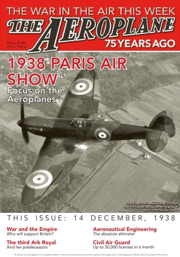 Aeroplane Weekly - The War in the Air 75 years ago Magazine - *13 1938 ...