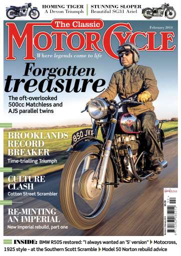 The Classic MotorCycle Magazine - February 2014 TCM Back Issue