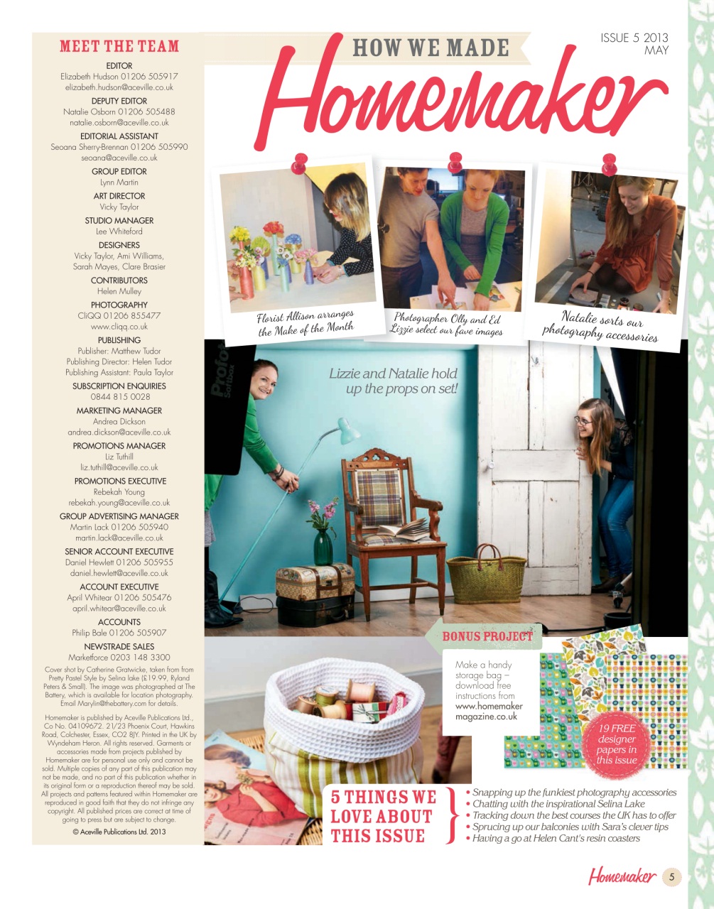 Homemaker Magazine - Issue 5 Back Issue