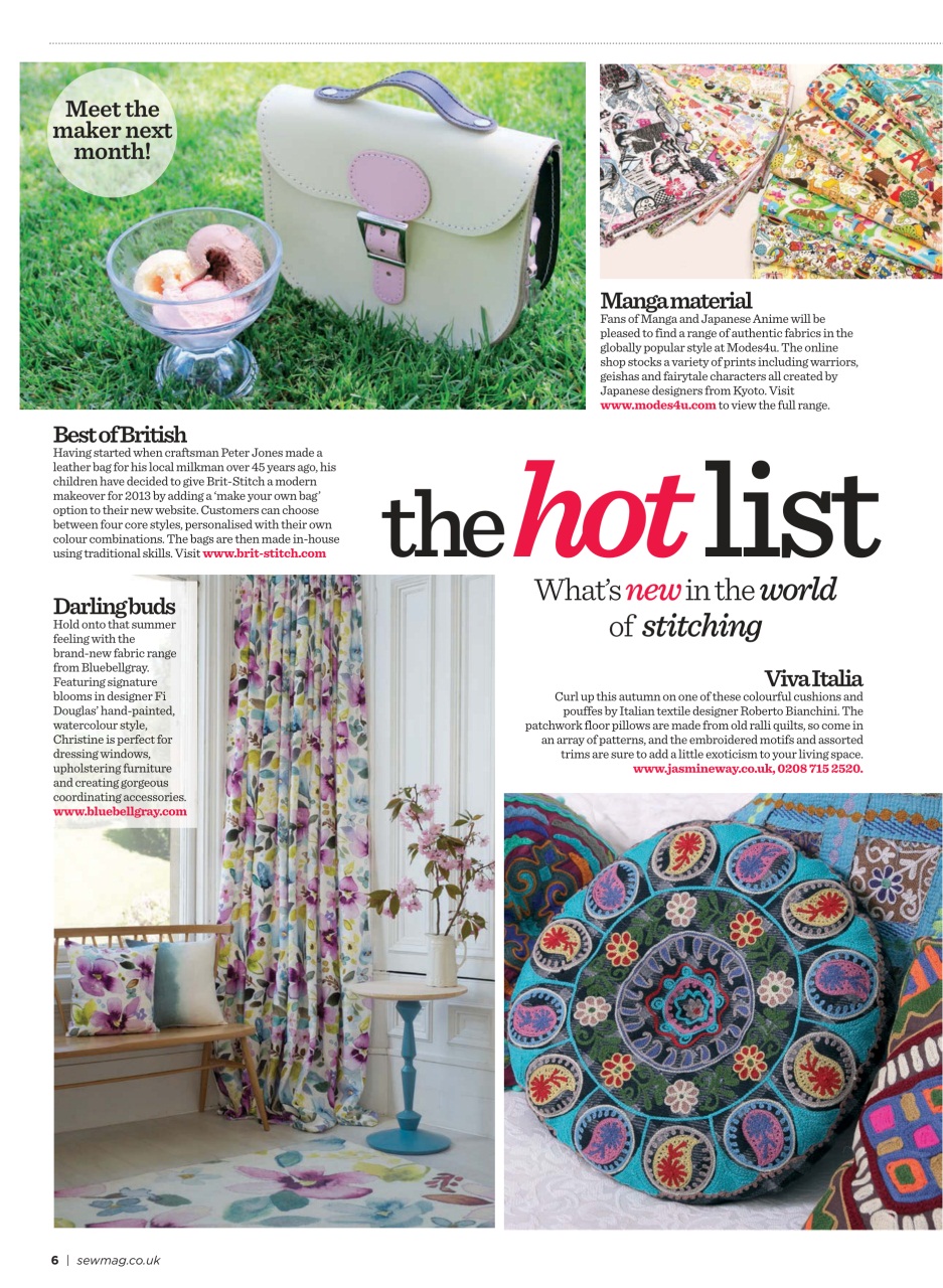 Sew Magazine - October 2013 Back Issue