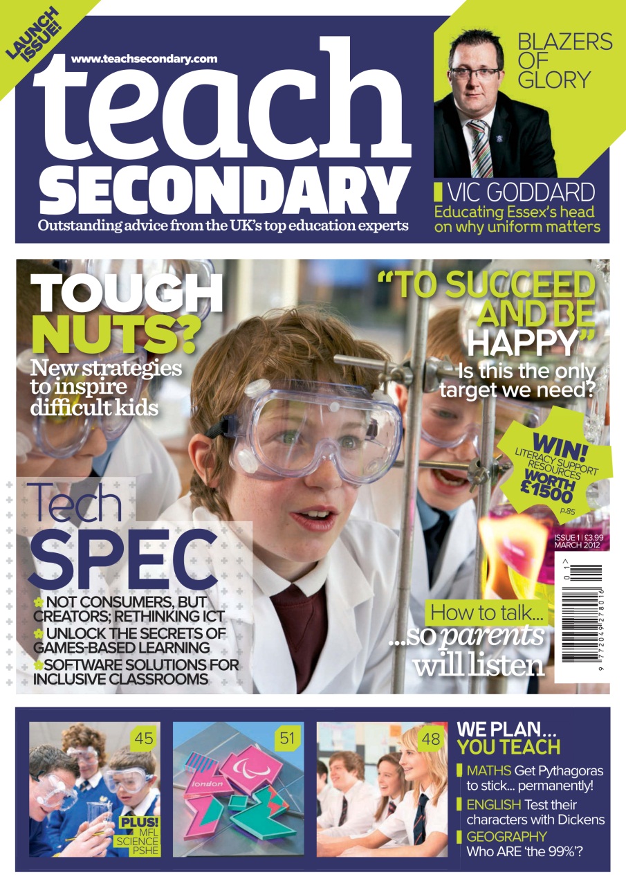 Teach Secondary Magazine - Volume 1 Issue 1 Back Issue